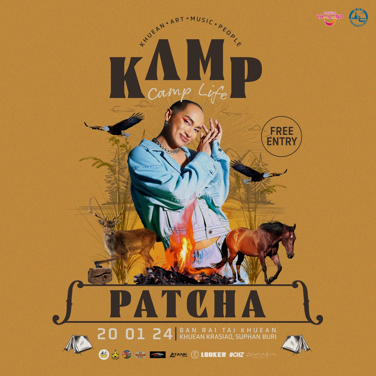 20 มกราคมนี้ ชวนสายแคมป์มากางเต็นท์เก็บโมเม้นต์ดีๆ ในงาน “KAMP” ริมเขื่อนกระ